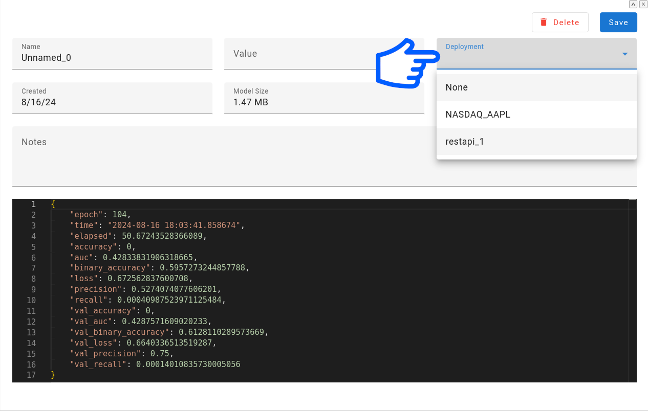 Creating a model from scratch - Documentation